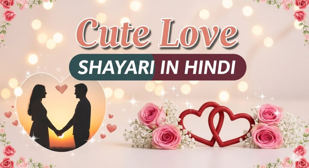 Cute Love Shayari In Hindi – मासूम प्यार, हंसी-मजाक और रोमांस से भरी ...