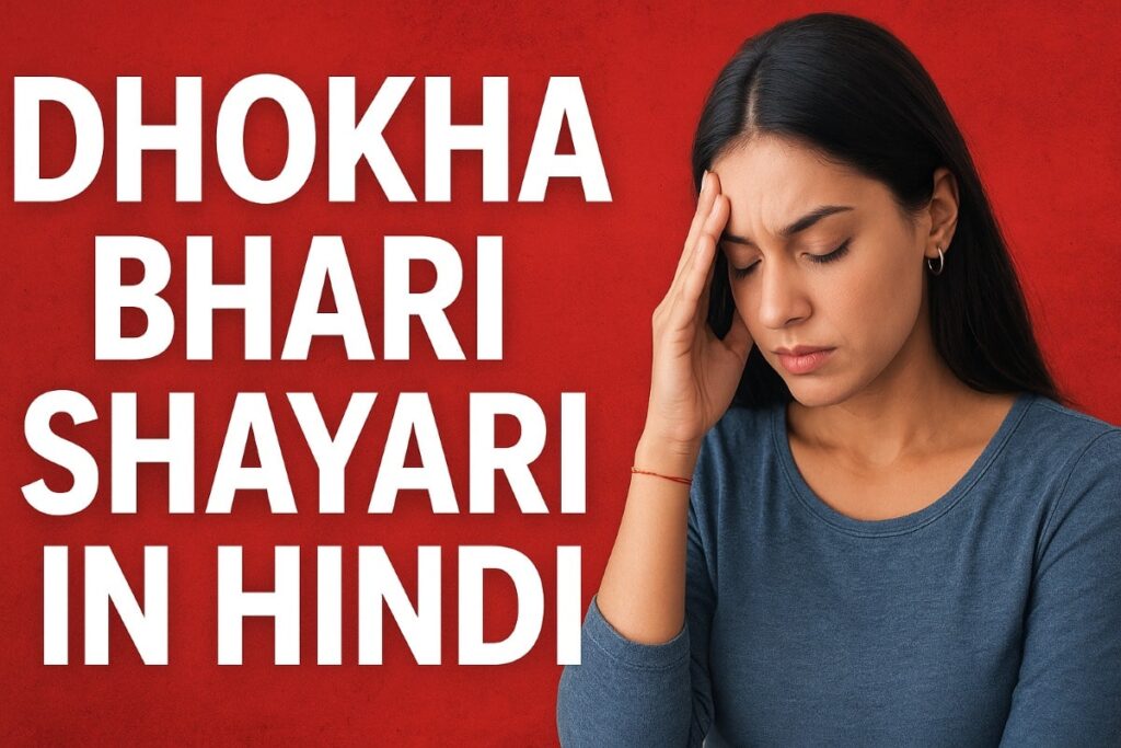 Dhokha Bhari Shayari In Hindi – दर्दभरी धोखा शायरी जो दिल को छू जाए ...